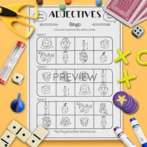 Adjectives | Bingo Game | Fun ESL Worksheet For Children