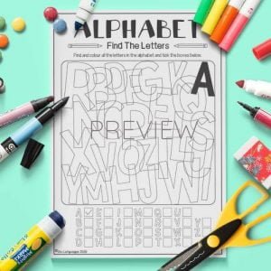 Alphabet | Find The Letters Activity | Fun ESL Worksheet