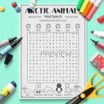 Arctic Animals | Word Search | Fun ESL Activity For Kids