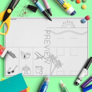 At The Beach | Pop Up Scene Craft | ESL Activity For Kids