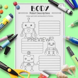 Body | Robot Descriptions | Fun ESL Worksheet For Children