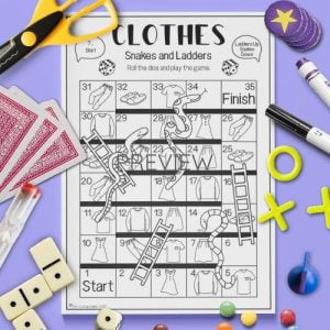 Clothes | Find Someone Who Game | Fun ESL Worksheet For Kids