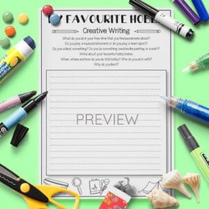 My Favourite Hobby | Writing Activity | ESL Worksheet For Kids