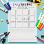 Daily Routine | My Typical Day | Fun ESL Worksheet For Kids