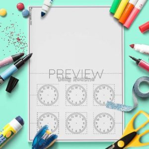 Daily Routine | Clock Craft Activity | Fun ESL Worksheet