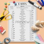 Dates | Match Up Activity | Fun ESL Worksheet For Kids