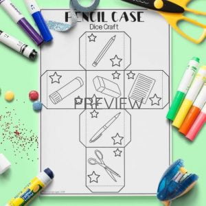 School | Dice Craft Activity | Fun ESL Worksheet For Kids