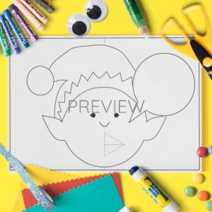 Christmas | Elf Pop Up Card Craft | ESL Worksheet For Kids