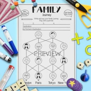 Family | Pronunciation Journey Game | Fun ESL Worksheet