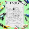Family | Vocabulary Maze Activity | ESL Worksheet For Kids