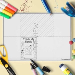 Family | Book Craft Activity | Fun ESL Worksheet For Kids