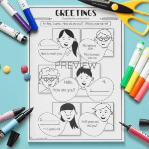 Simple Introductions Activity | Fun ESL Worksheet For Kids