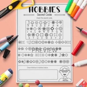 Hobbies | Secret Code Activity | Fun ESL Worksheet For Kids