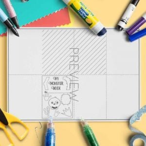 Monster | Book Craft Activity | Fun ESL Worksheet For Kids