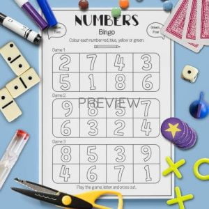 Numbers | Bingo Listening Game | Fun ESL Worksheet For Kids