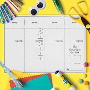 My Country | Quiz Book Craft | Fun ESL Worksheet For Kids