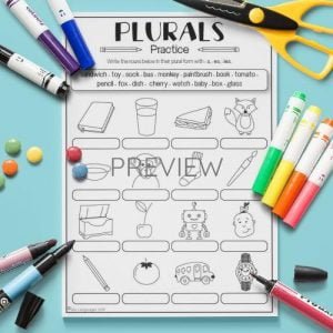 Plurals | Practice Activity | Fun ESL Worksheet For Kids