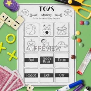 Toys | Memory Speaking Game | Fun ESL Worksheet For Kids