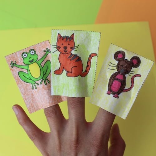 Animals | Finger Puppets Craft | Fun ESL Activity For Kids
