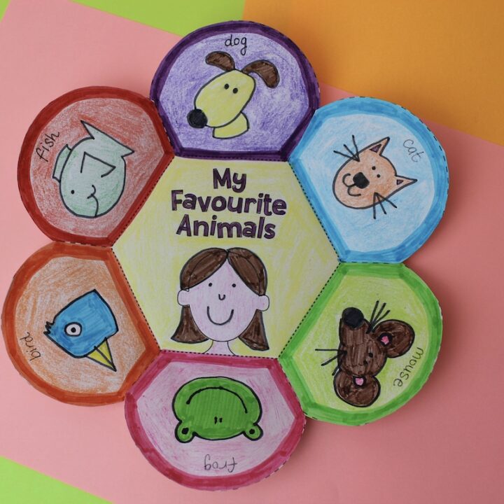 My Favourite Animals | Flower Craft | ESL Worksheet For Kids