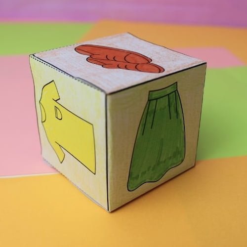 Clothes | Dice Craft #1 Activity | ESL Worksheet For Kids