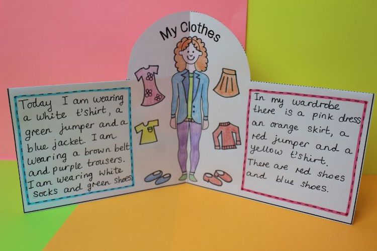 My Clothes | Stand Up Craft Activity | ESL Worksheet For Kids