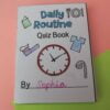 Daily Routine | Quiz Book Craft | Fun ESL Worksheet For Kids