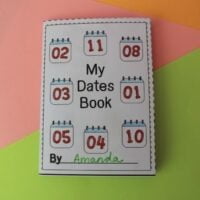 My Dates | Book Craft Activity | Fun ESL Worksheet For Kids