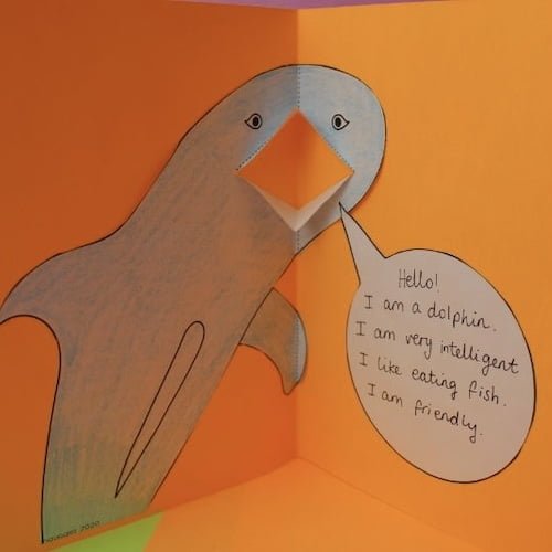 Under The Sea | Pop Up Cards Craft | ESL Worksheet For Kids