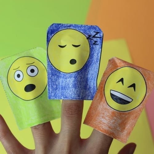 Emoji | Finger Puppets Craft | Fun ESL Activity For Kids