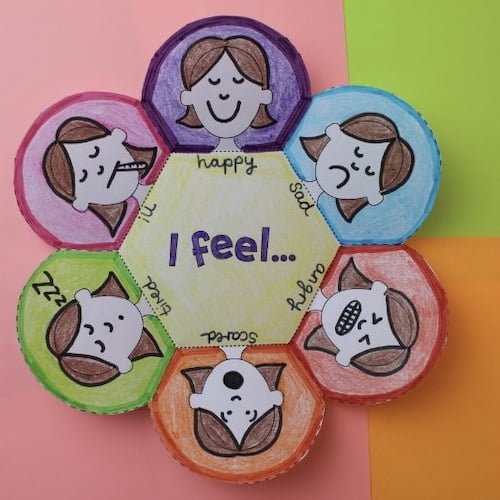 Emotions | Flower Craft Activity | ESL Worksheet For Kids