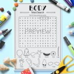 Face & Body | Word Search Activity | ESL Worksheet For Kids
