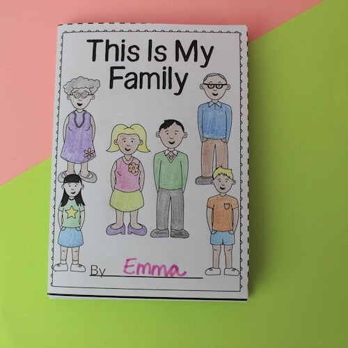 Family | Book Craft Activity | Fun ESL Worksheet For Kids