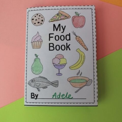 Food | Book Craft Activity | Fun ESL Worksheet For Kids