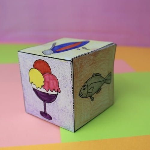 Food | Dice Craft #2 Activity | Fun ESL Worksheet For Kids