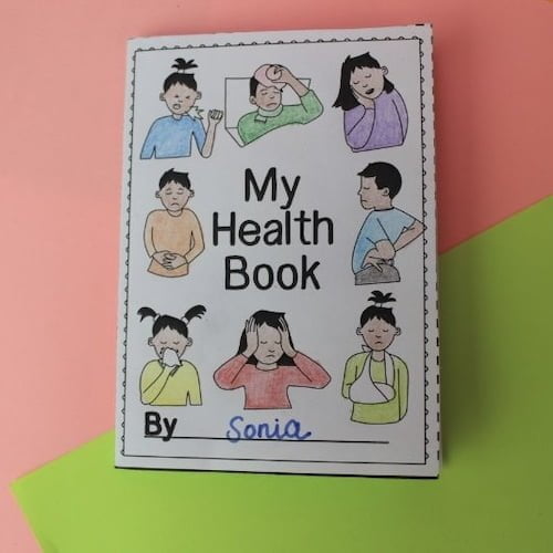 Health | Book Craft Activity | Fun ESL Worksheet For Kids