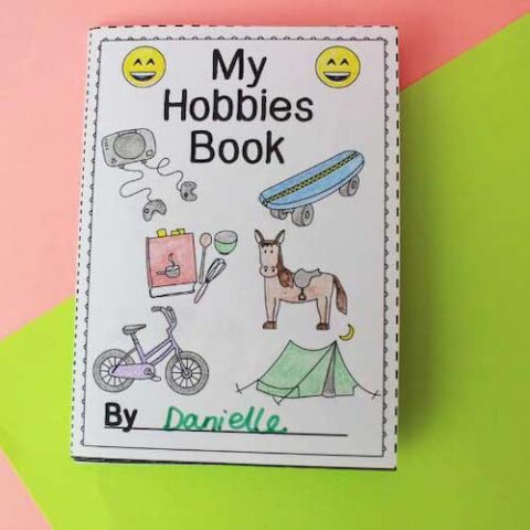 My Hobbies | Book Craft Activity | ESL Worksheet For Kids
