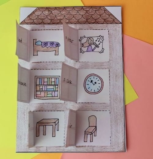 House | Through The Window Craft | ESL Worksheet For Kids