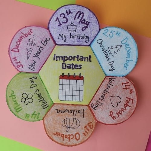 Important Dates | Flower Craft | Fun ESL Worksheet For Kids