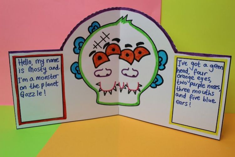 Face | Monster Stand Up Craft | Fun ESL Activity For Kids