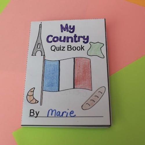 My Country | Quiz Book Craft | Fun ESL Worksheet For Kids