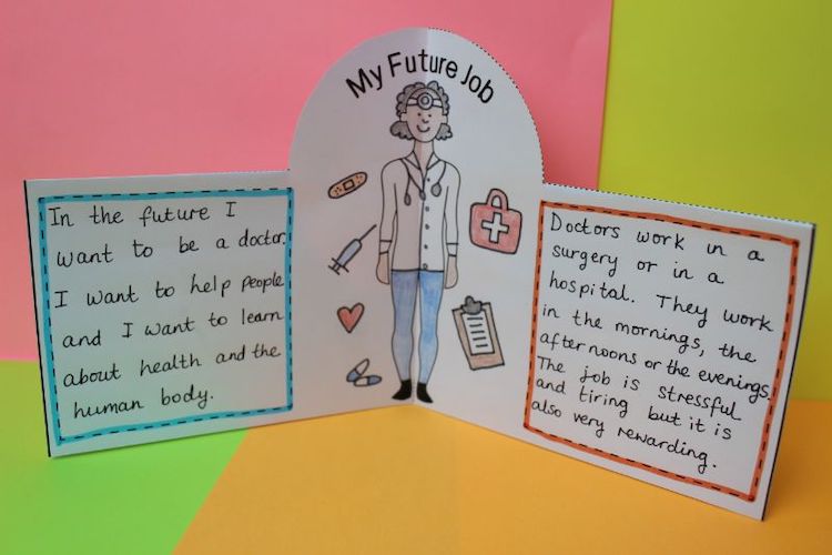 My Future Job | Stand Up Craft | Fun ESL Worksheet For Kids