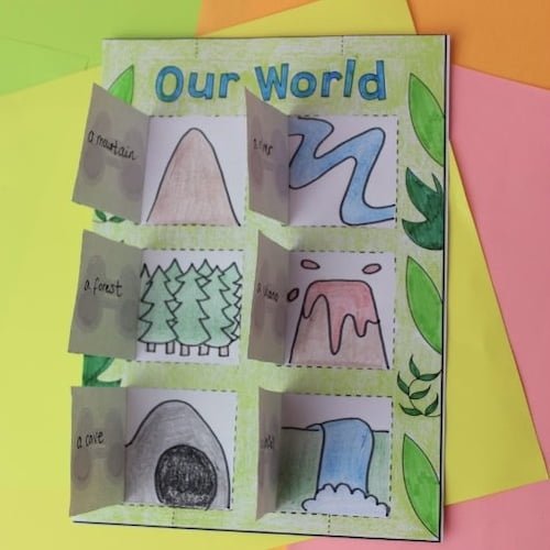 Our World | Through The Binoculars Craft | ESL Worksheet
