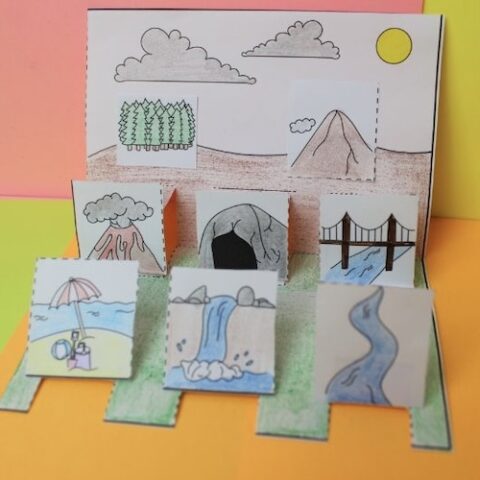 Our World | Pop Up Scene Craft | Fun ESL Worksheet For Kids