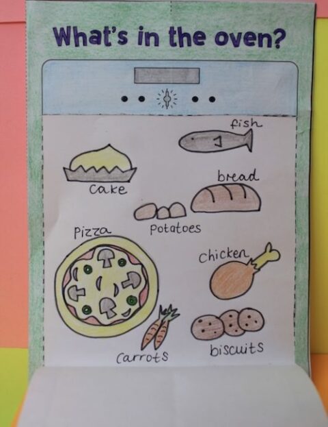 Food | Oven Craft Activity | Fun ESL Worksheet For Kids