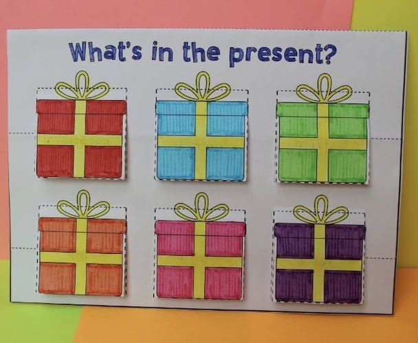 Party Time | Presents Craft | ESL Activity For Kids