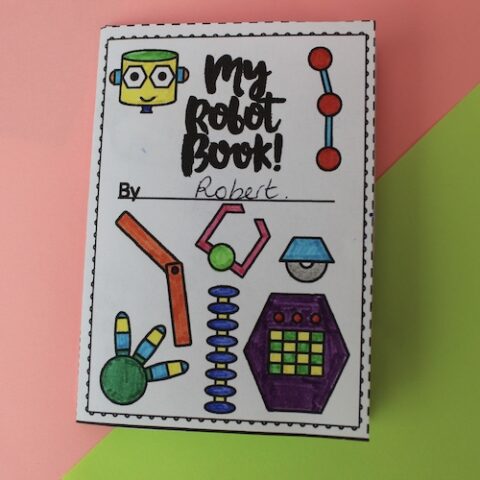 Robot | Book Craft Activity | Fun ESL Worksheet For Kids