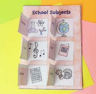 School | Book Craft Activity | Fun ESL Worksheet For Kids