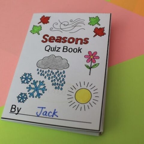 Seasons | Quiz Book Craft Activity | ESL Worksheet For Kids