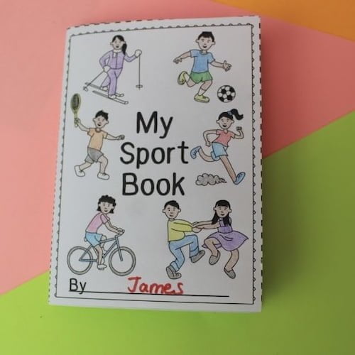 Sport | Book Craft Activity | Fun ESL Worksheet For Kids